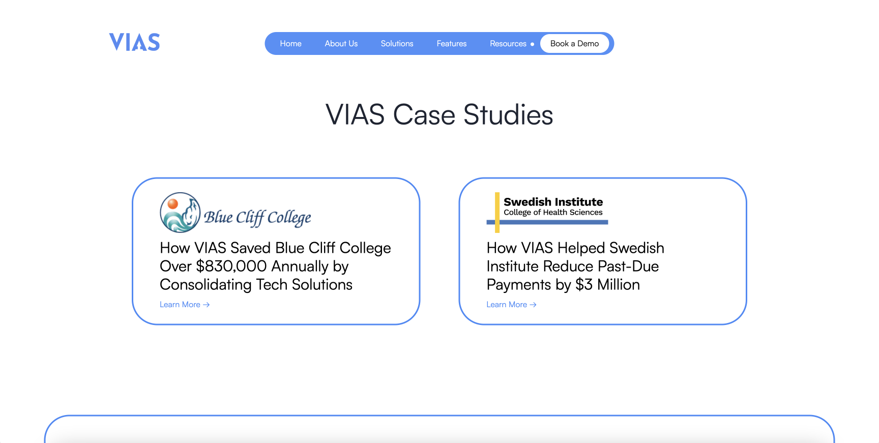 VIAS Blue Cliff College Case Study